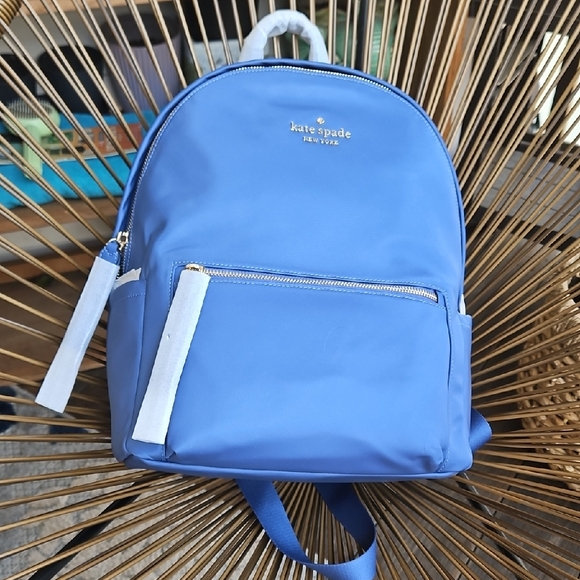 kate spade | Bags | Kate Spade Chelsea Shipyard Blue Backpack With ...